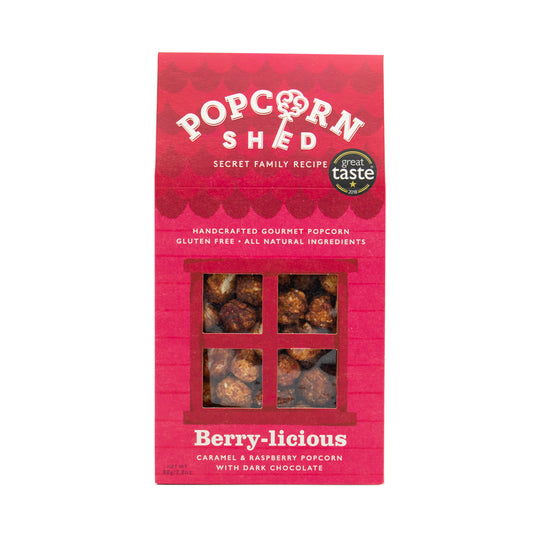 Berry-licious | Dark Chocolate and Raspberry Popcorn | Popcorn Shed