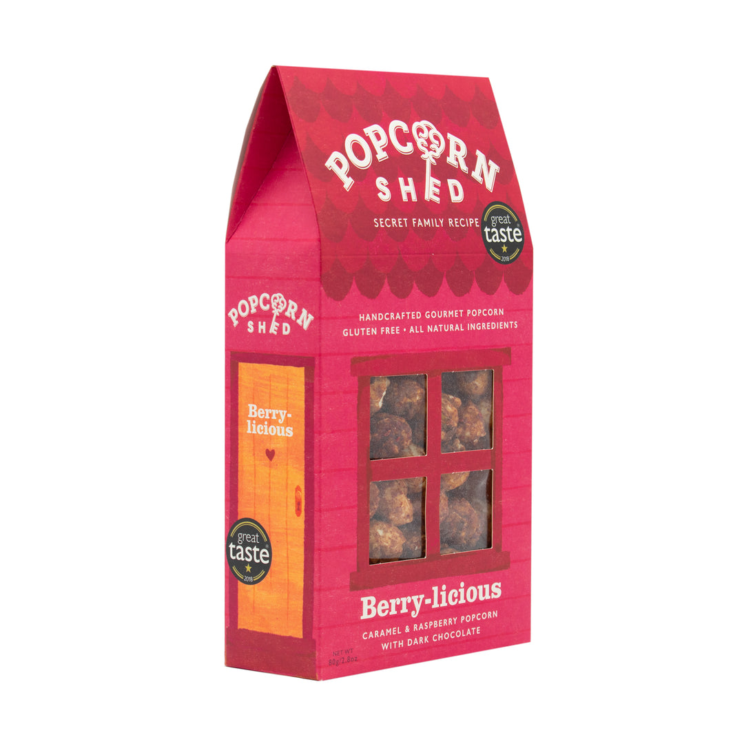 Berry-licious | Dark Chocolate and Raspberry Popcorn | Popcorn Shed